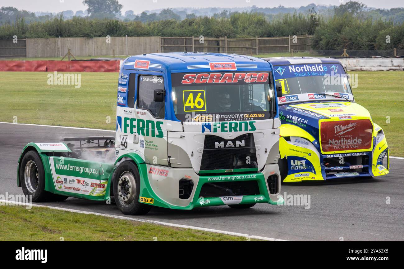 Bradley Smith in the Smith Racing MAN TGX truck with Ryan Smith's ...
