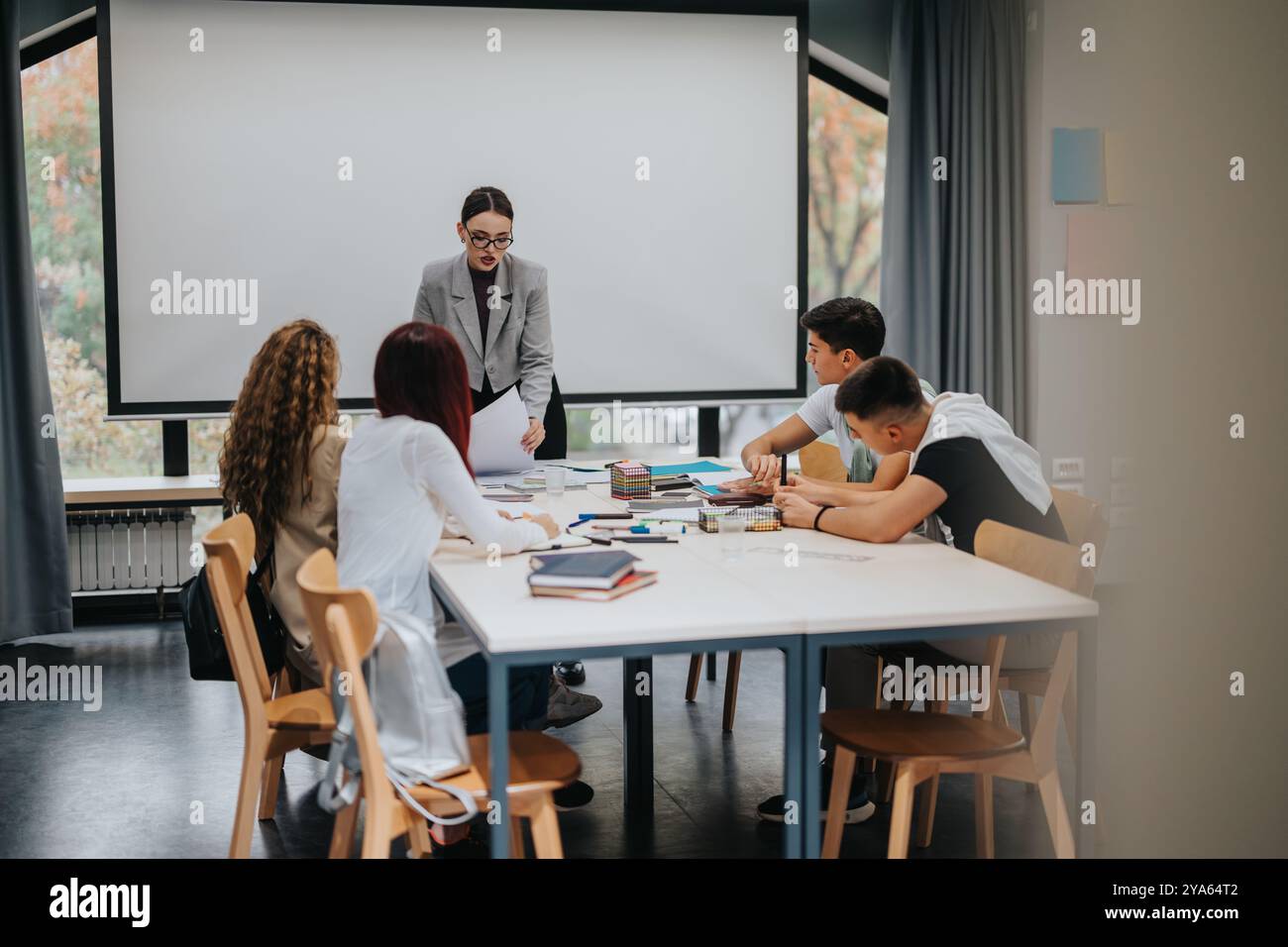 Leading discussion with youth hi-res stock photography and images - Alamy