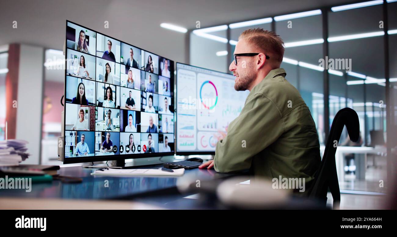 Multiple video screens call hi-res stock photography and images - Alamy