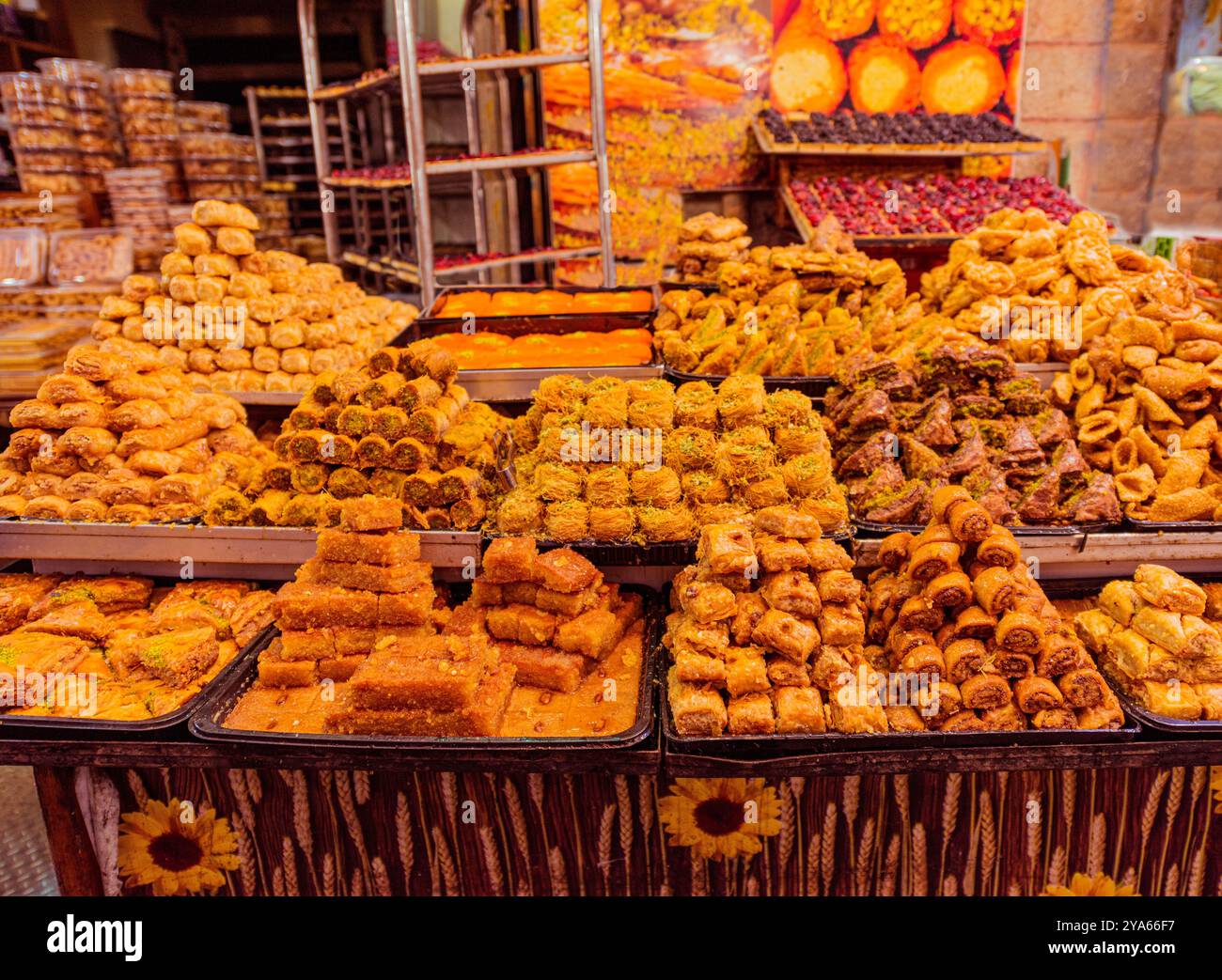 Pastries Stall, Mahane Yehuda Market, Jerusalem, Israel, Middle East ...