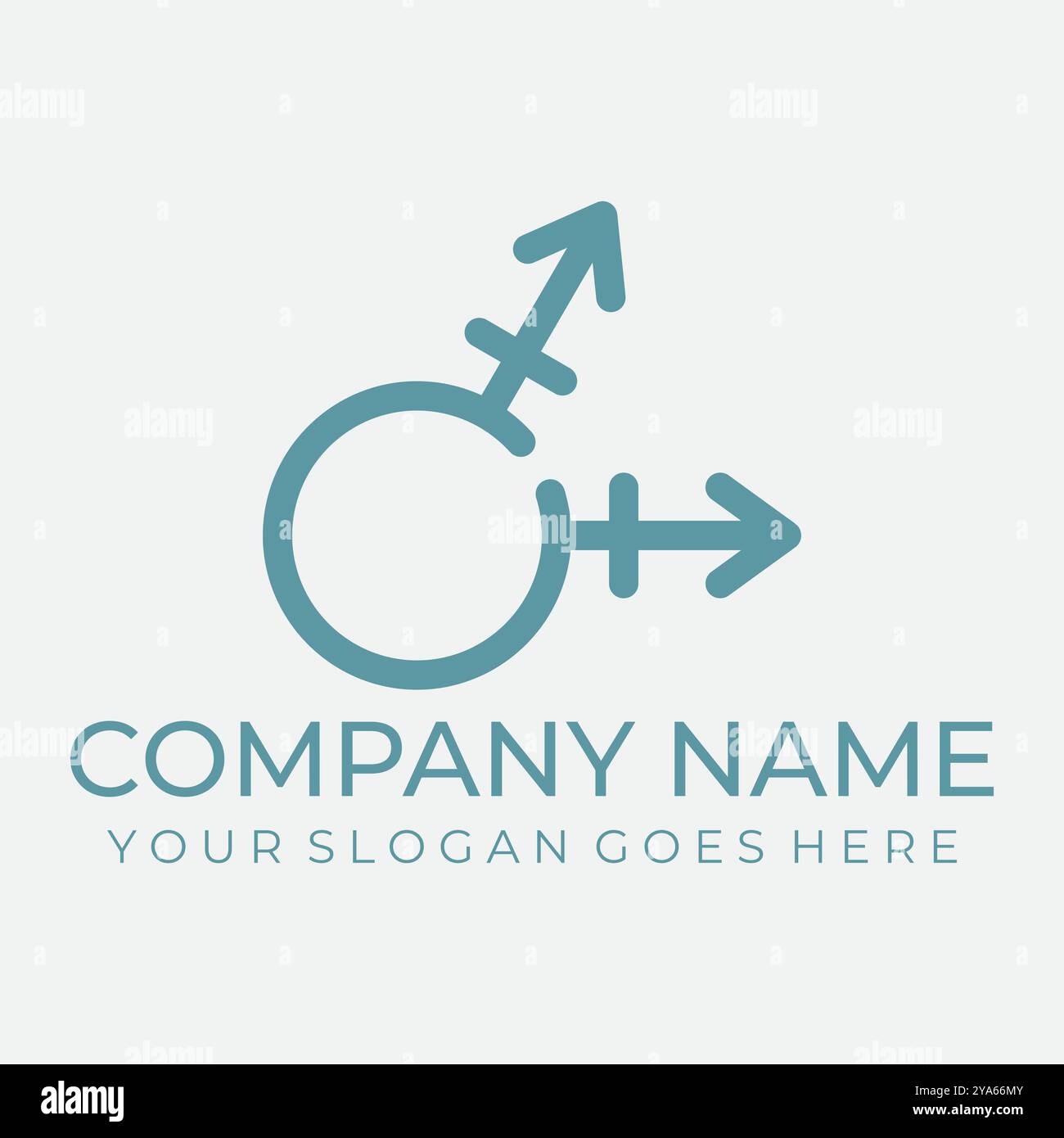 Blue gender logo illustration design Stock Vector Image & Art - Alamy
