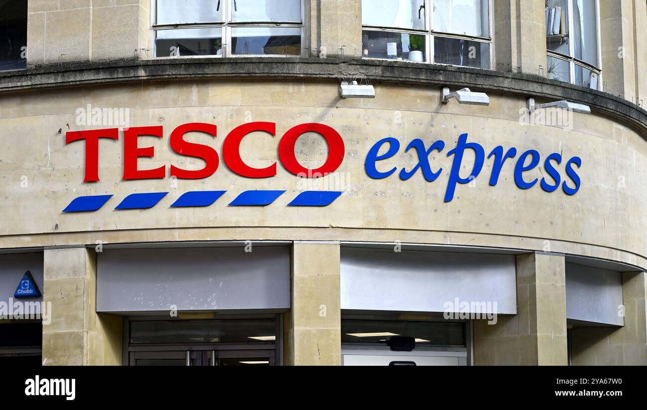 Tesco Express store sign, Broadmead, Bristol, UK Stock Photo - Alamy