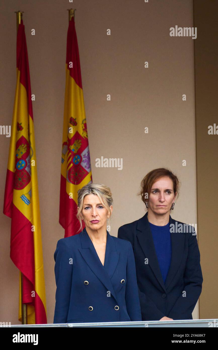 Madrid. Spain. 20241012, VicePresident, Yolanda Diaz, Monica Garcia ...