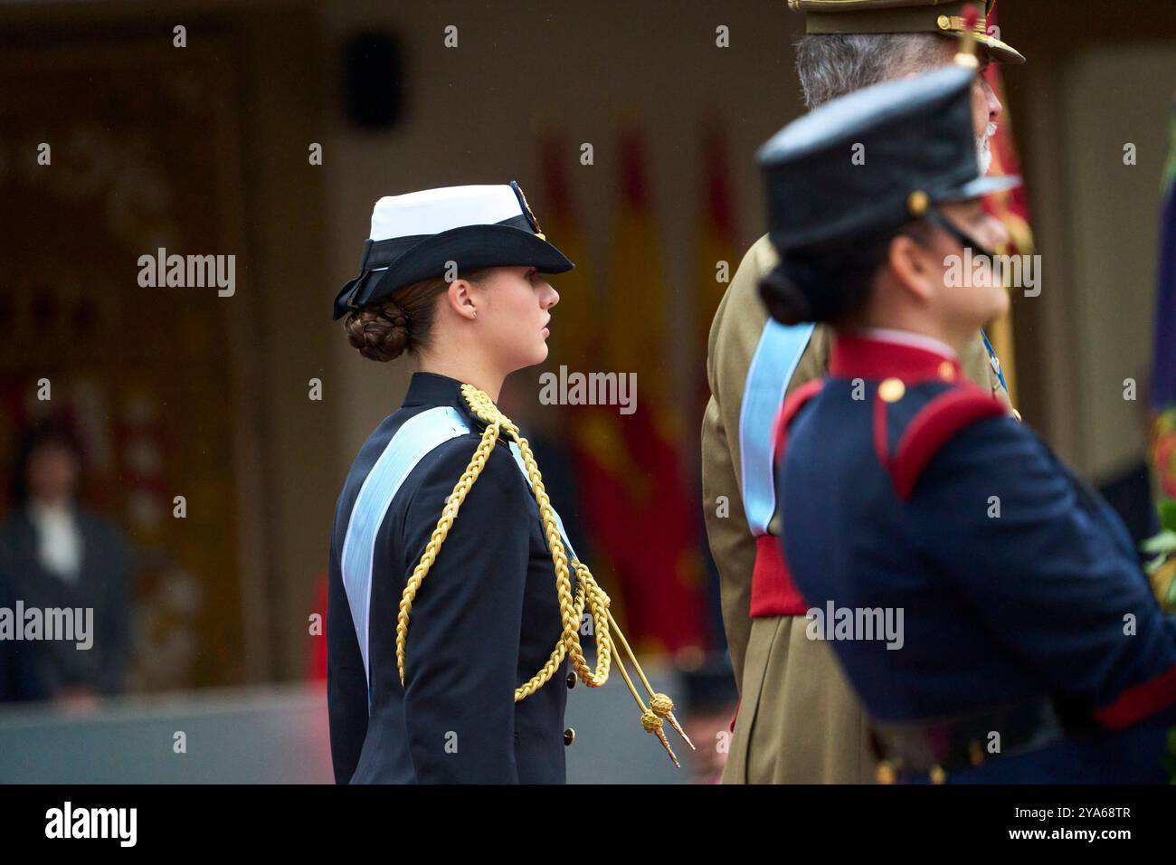Madrid. Spain. 20241012, King Felipe VI of Spain, Crown Princess Leonor ...