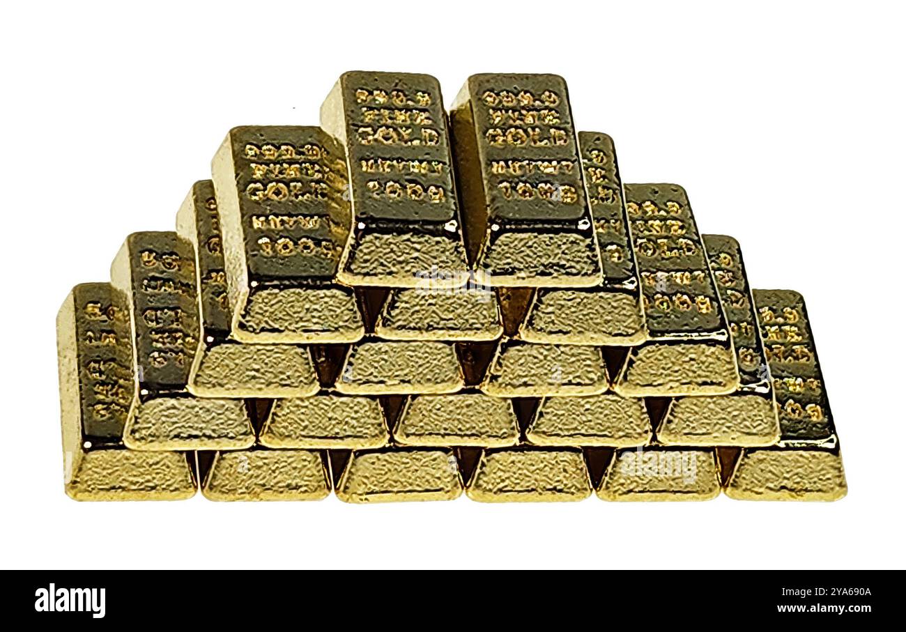 Stacked gold bars in hi-res stock photography and images - Alamy