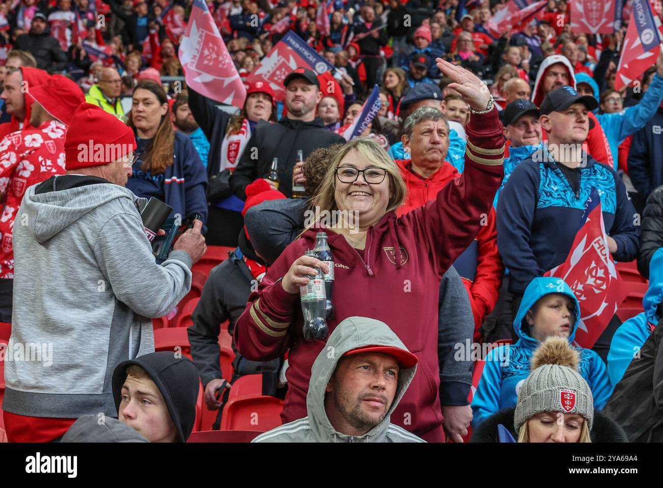 Hull KR fans arrive during the Betfred Super League Grand Final match ...