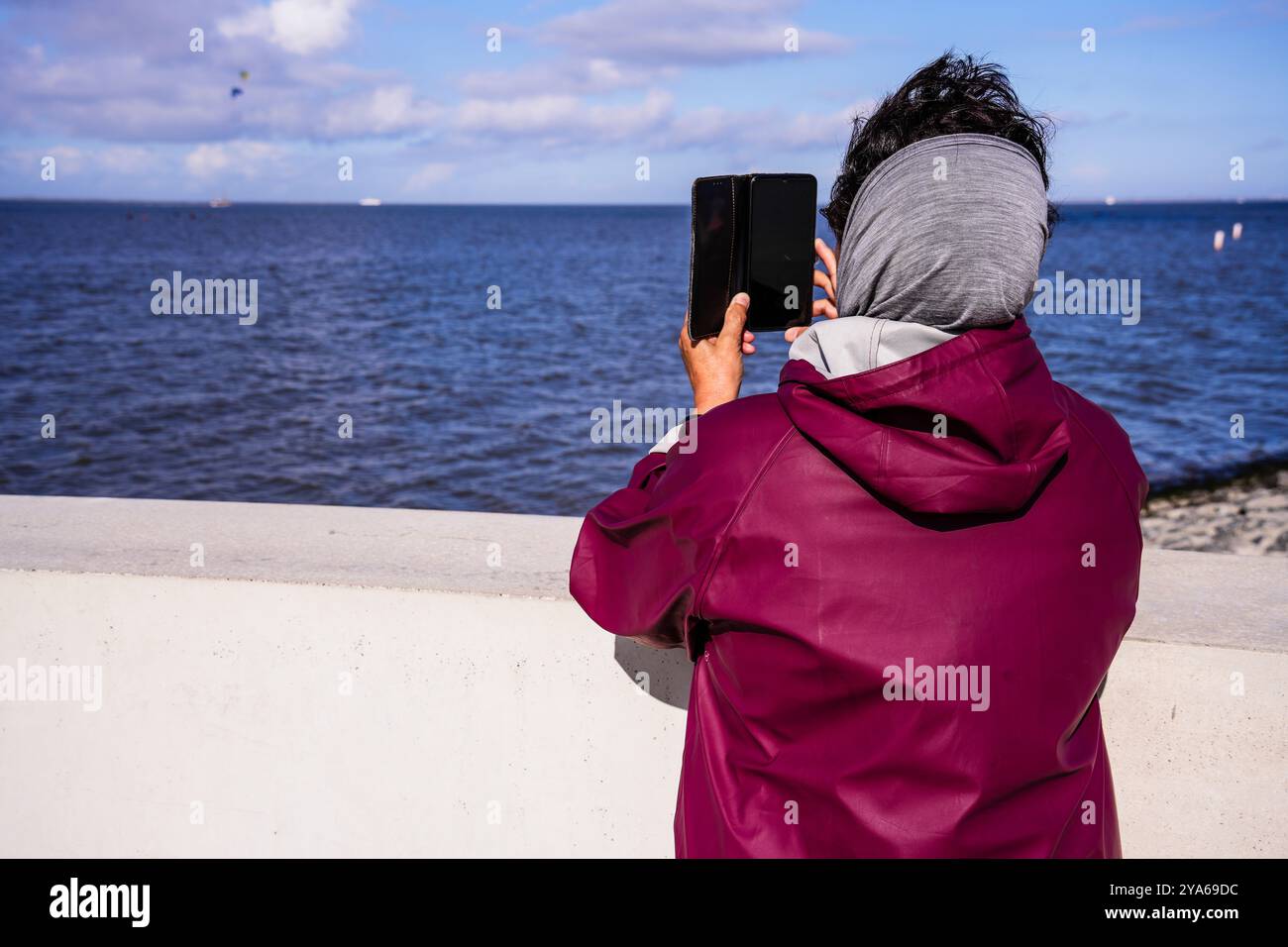 Norddeich, East Frisia, Germany. Scene on the German Wadden Sea in East ...