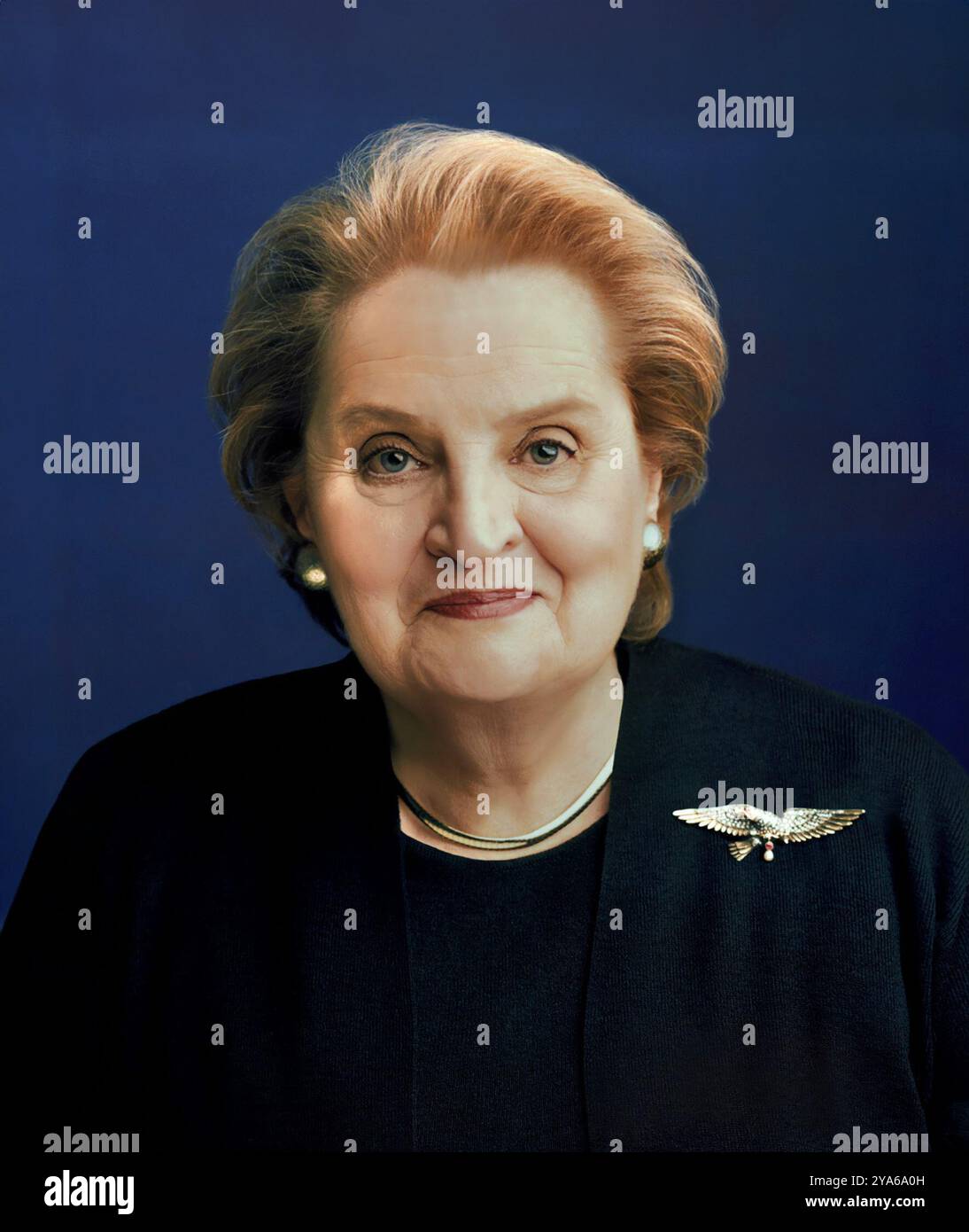 Madeleine Albright. Portrait of the former US Secretary of State in the ...