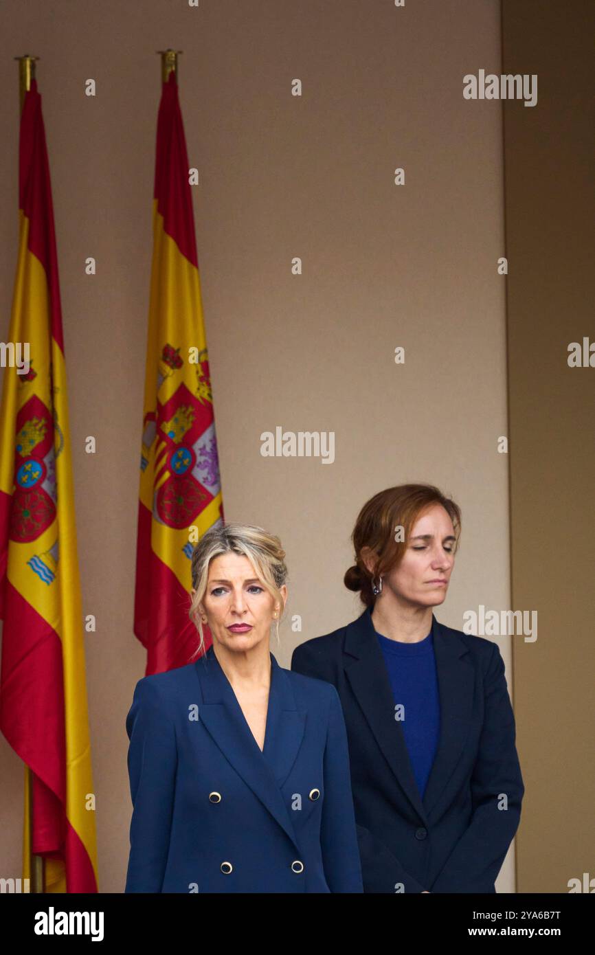 Madrid, Madrid, Spain. 12th Oct, 2024. VicePresident, Yolanda Diaz ...