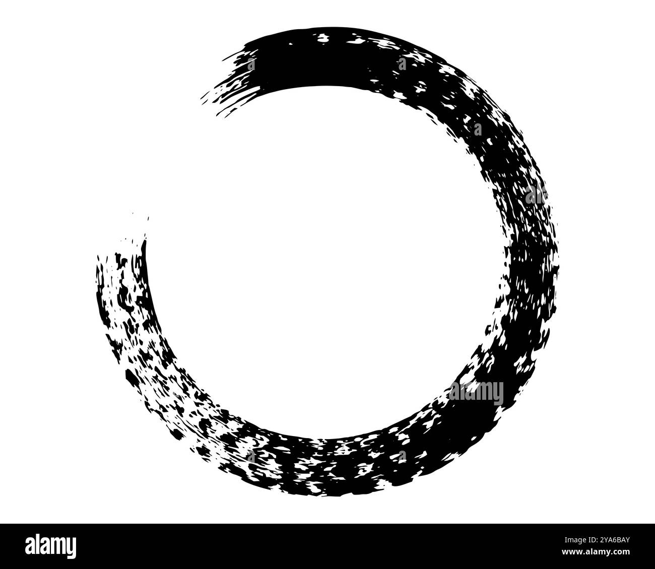 chalked circle frame grunge oval brush. underline and strikethrough ...