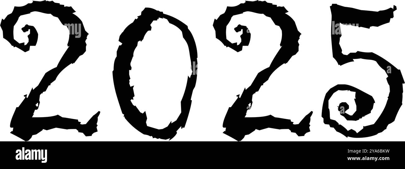2025 numbers Black and White Stock Photos & Images - Alamy