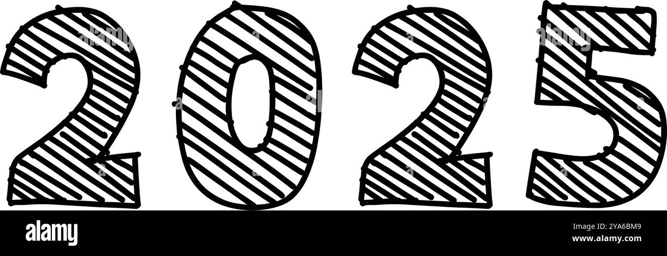 Number 2025 Black and White Stock Photos & Images - Alamy