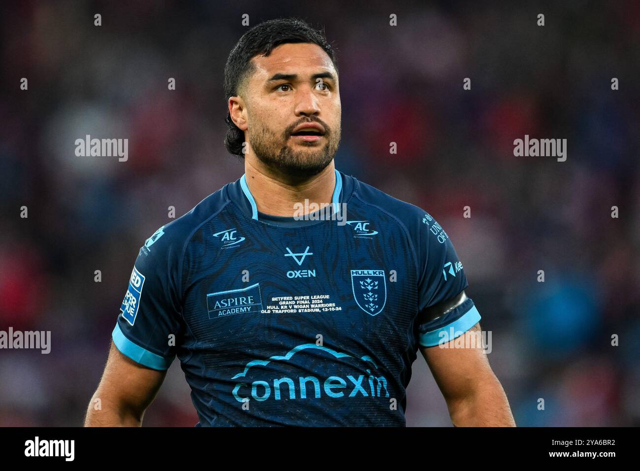 Peta Hiku of Hull KR looks on during the Betfred Super League Grand ...