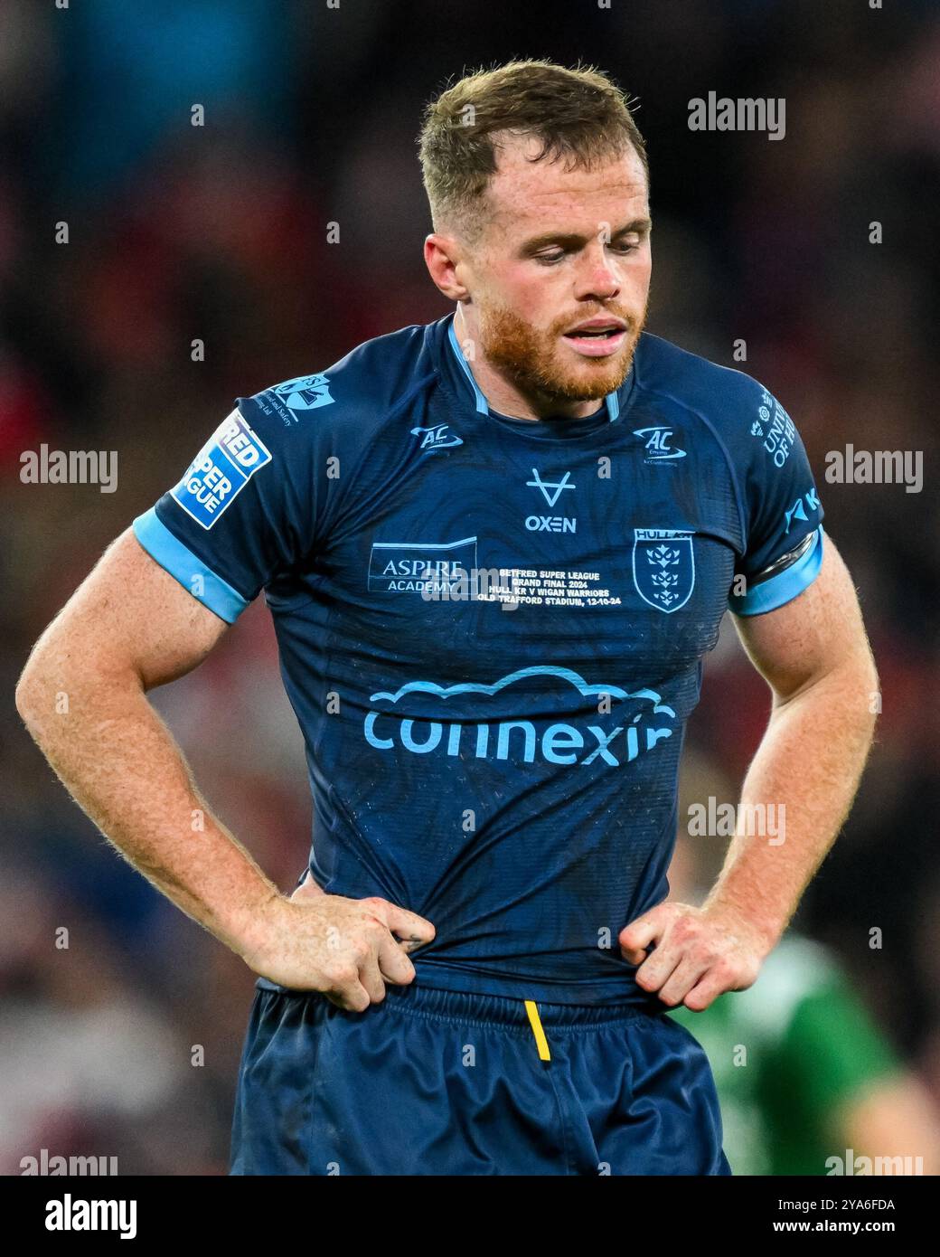 Joe Burgess of Hull KR reacts during the Betfred Super League Grand ...