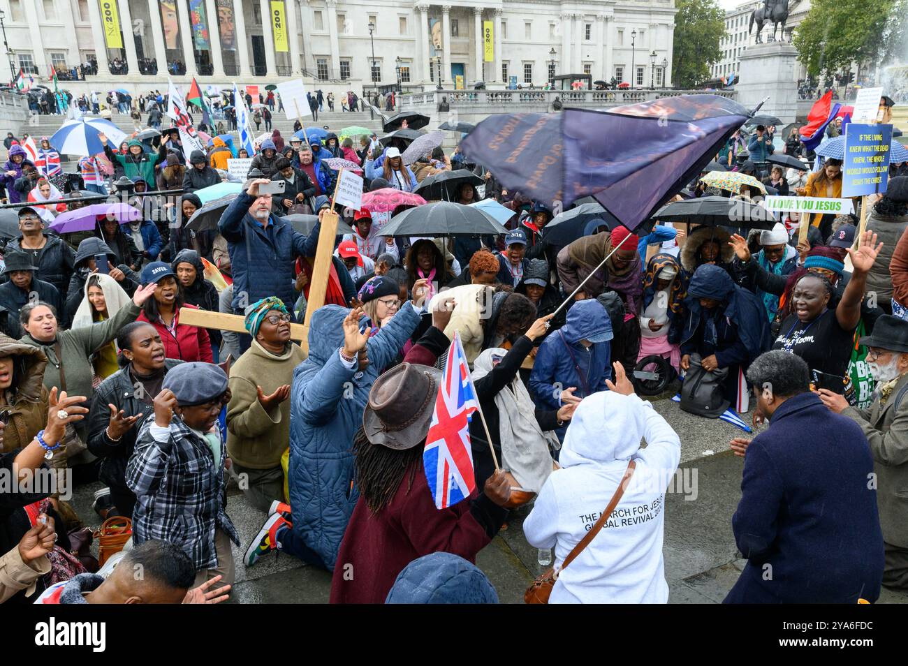 London, UK. 12 October 2024. Christians marched for ‘March for Jesus ...