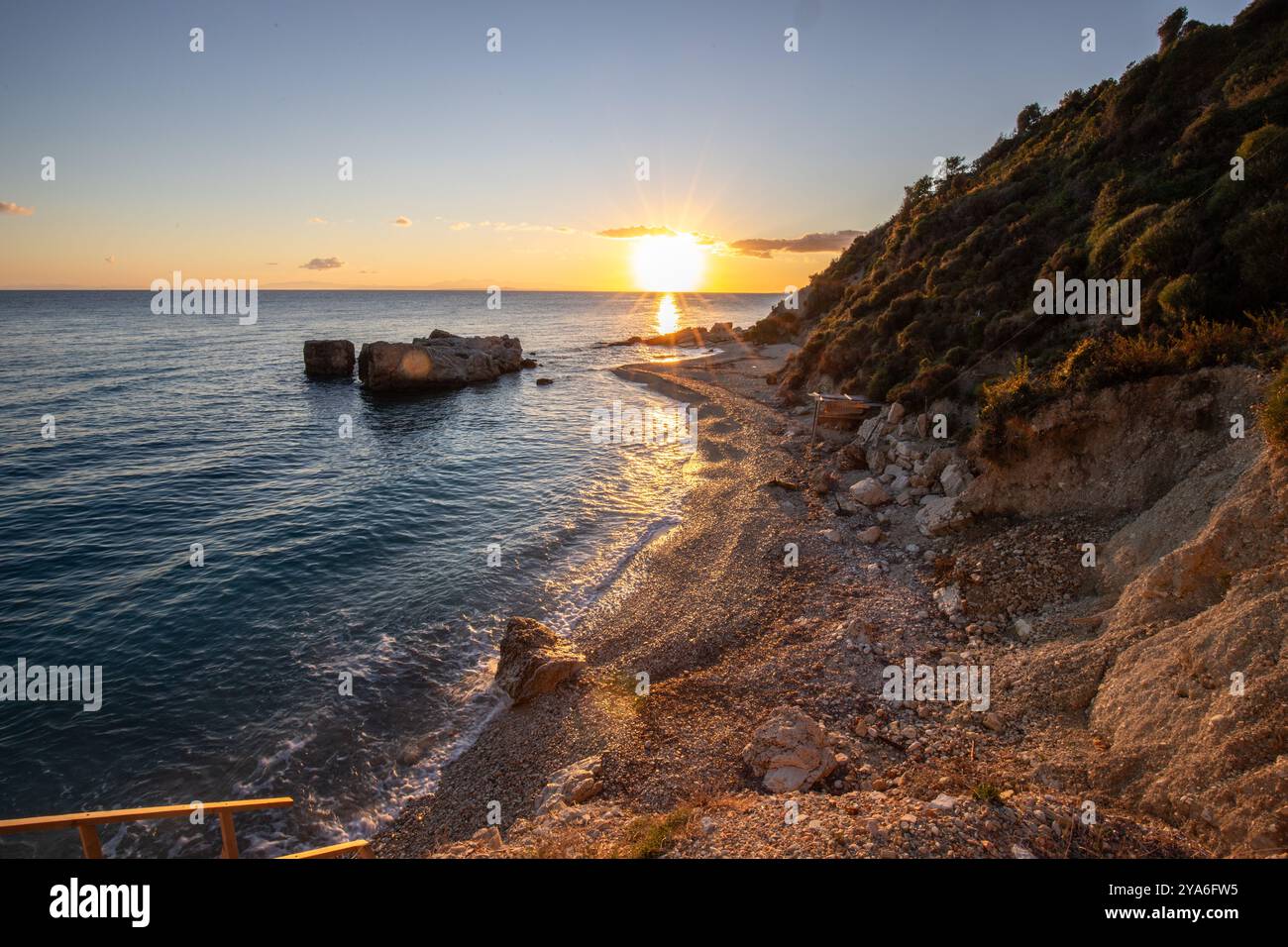 Coast on Zante, This beautiful bay is on the island of Zakyntos ...