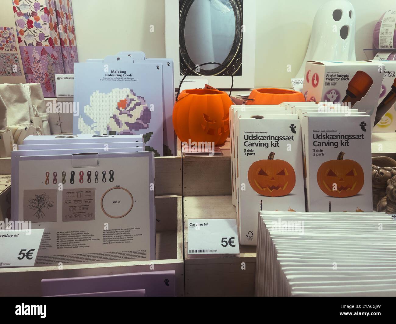 Nicosia, Cyprus - October 5, 2024: Halloween 2024 souvenir shelf ...