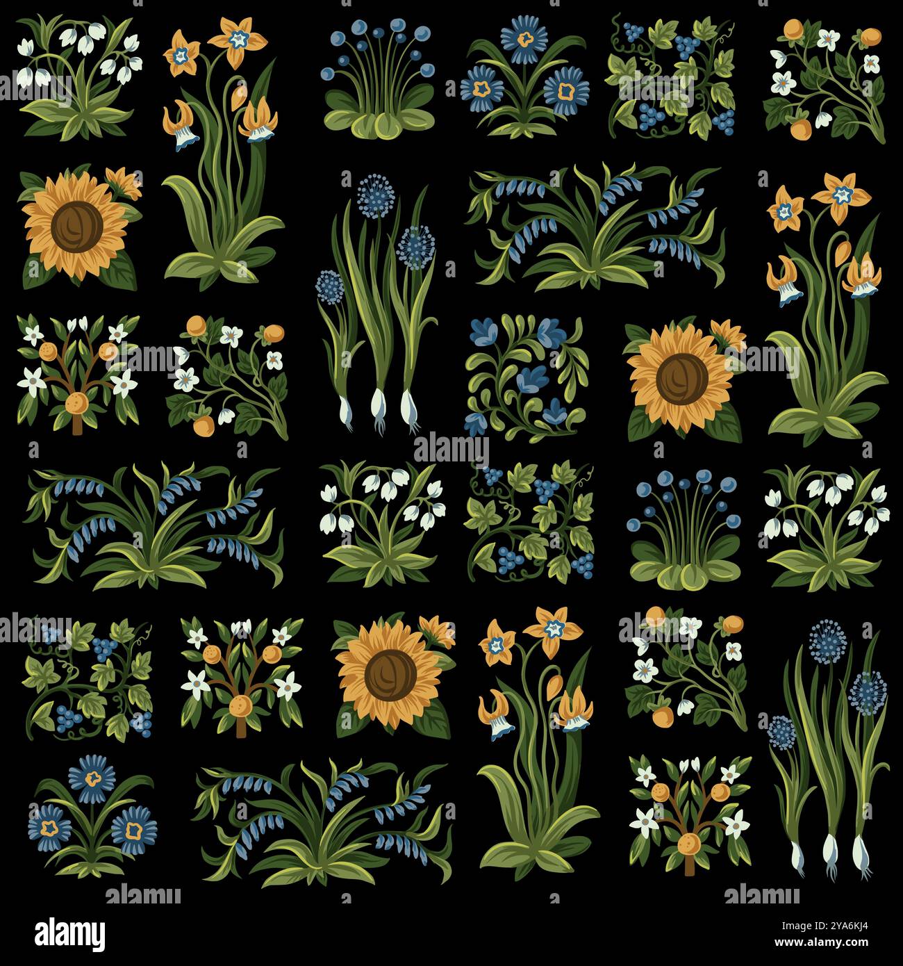 The tellow wallpaper Stock Vector Images - Alamy