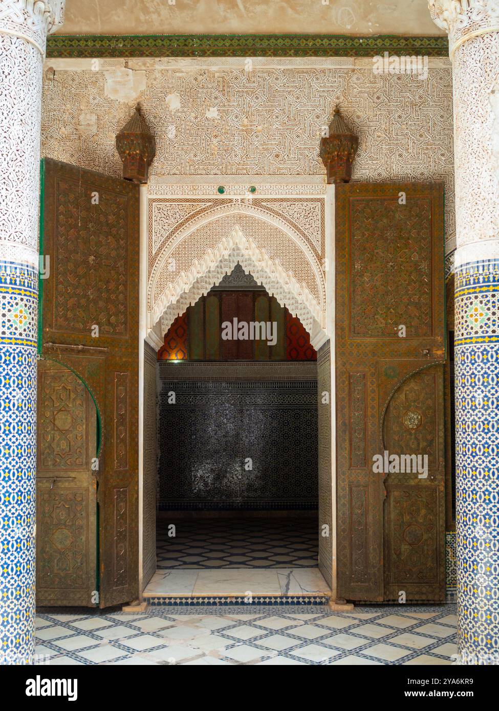 Telouet Kasbah courtyard, Morocco Stock Photo - Alamy