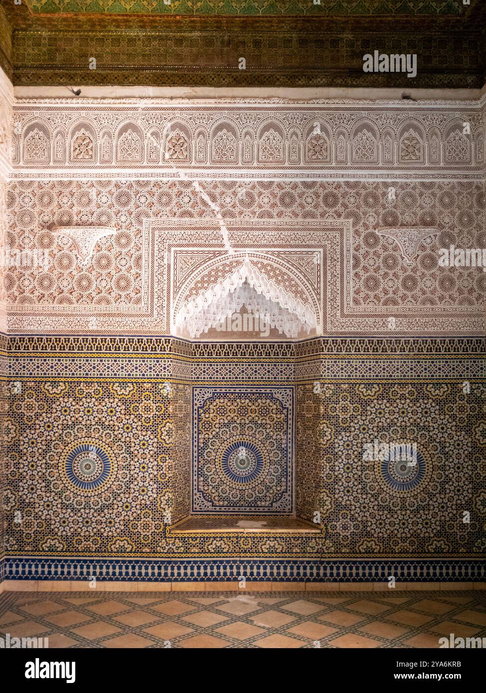 Telouet Kasbah room detail, Morcocco Stock Photo - Alamy