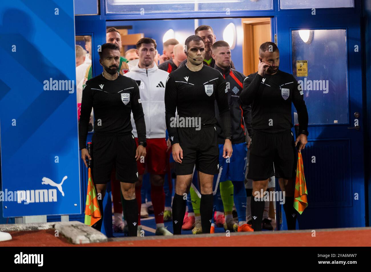 REYKJAVIK, ICELAND - 11 OCTOBER 2024: Match referee Antoni Bandić and ...