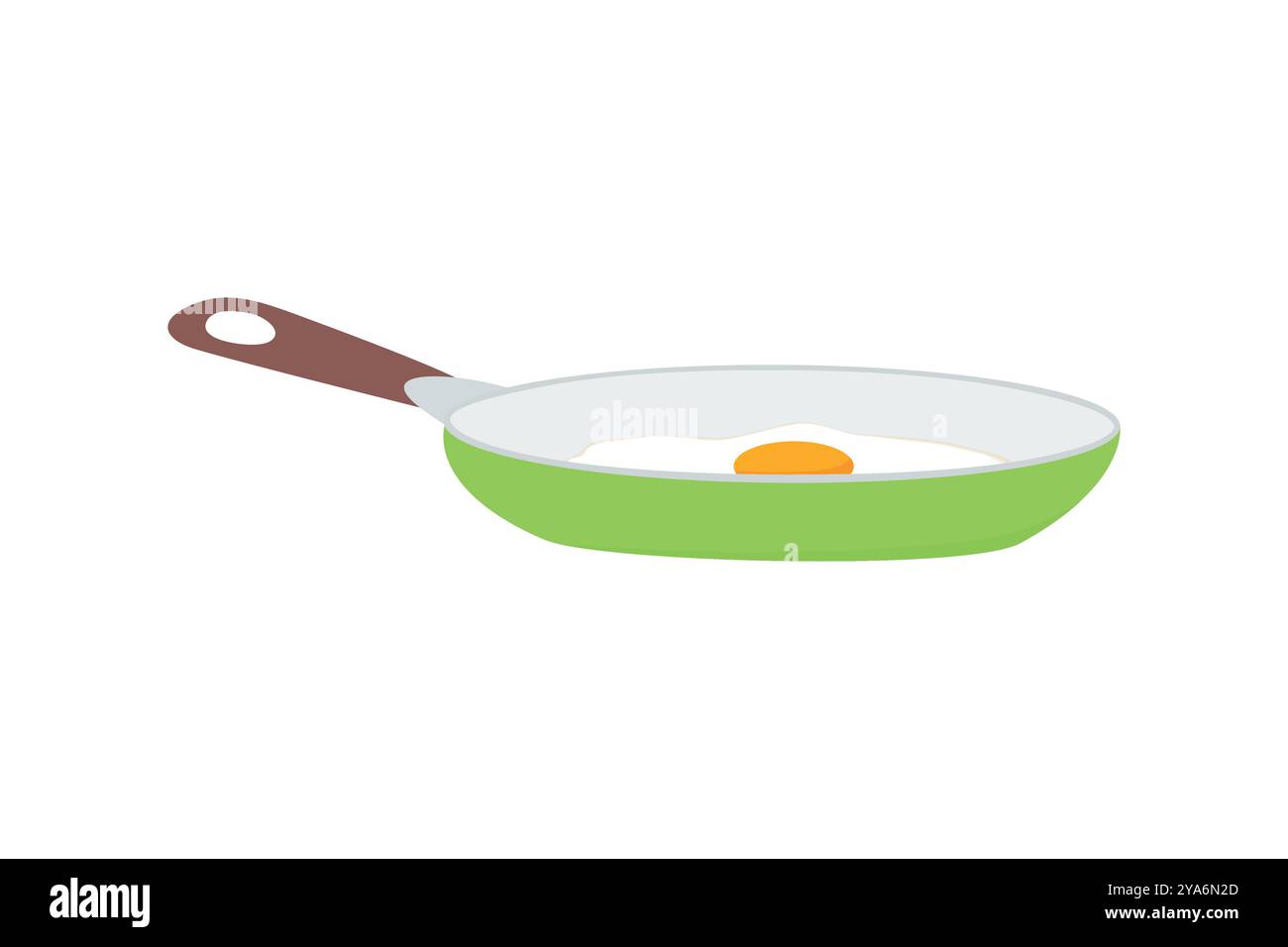 Scrambled eggs in frying Cut Out Stock Images & Pictures - Alamy