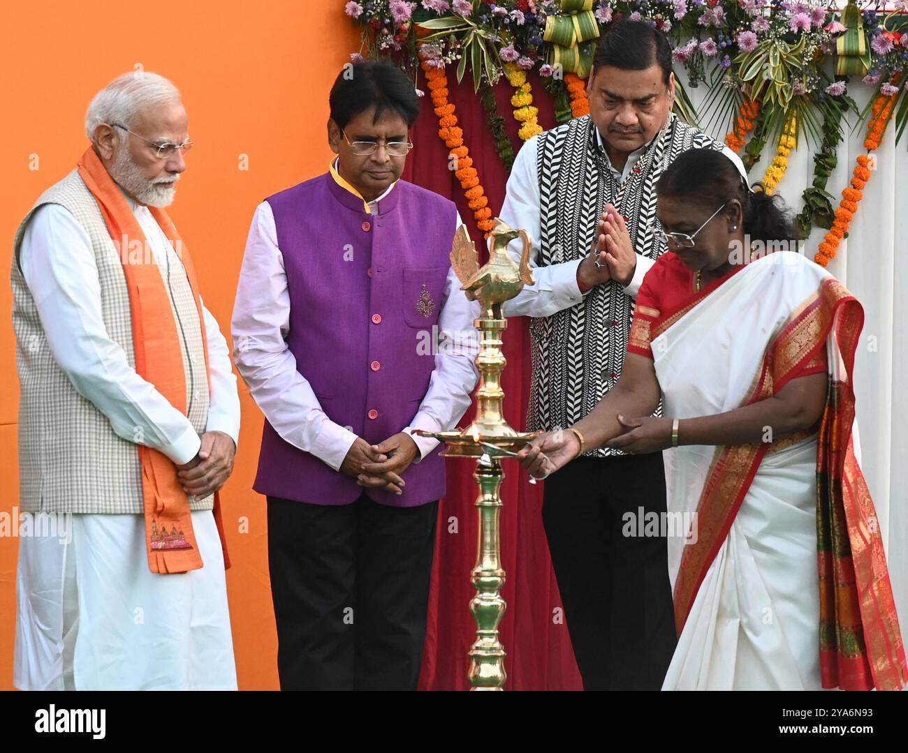 NEW DELHI, INDIA - OCTOBER 12: President Droupadi Murmu and Prime ...