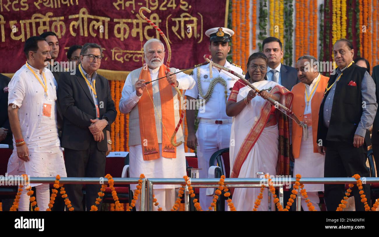 NEW DELHI, INDIA - OCTOBER 12: President Droupadi Murmu and Prime ...