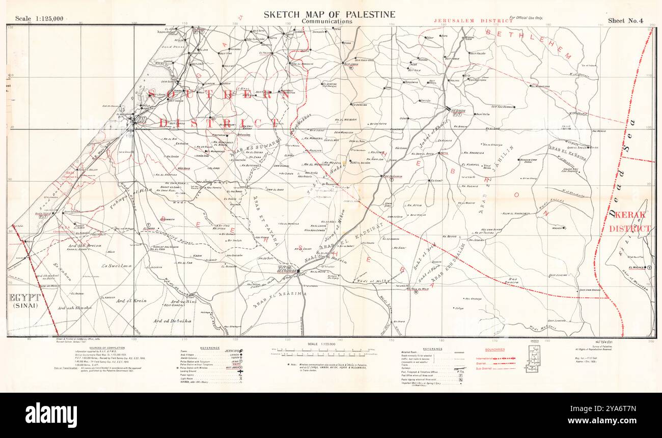 Sheet 4. Sketch map of Palestine. Communications . Drawn and printed at ...