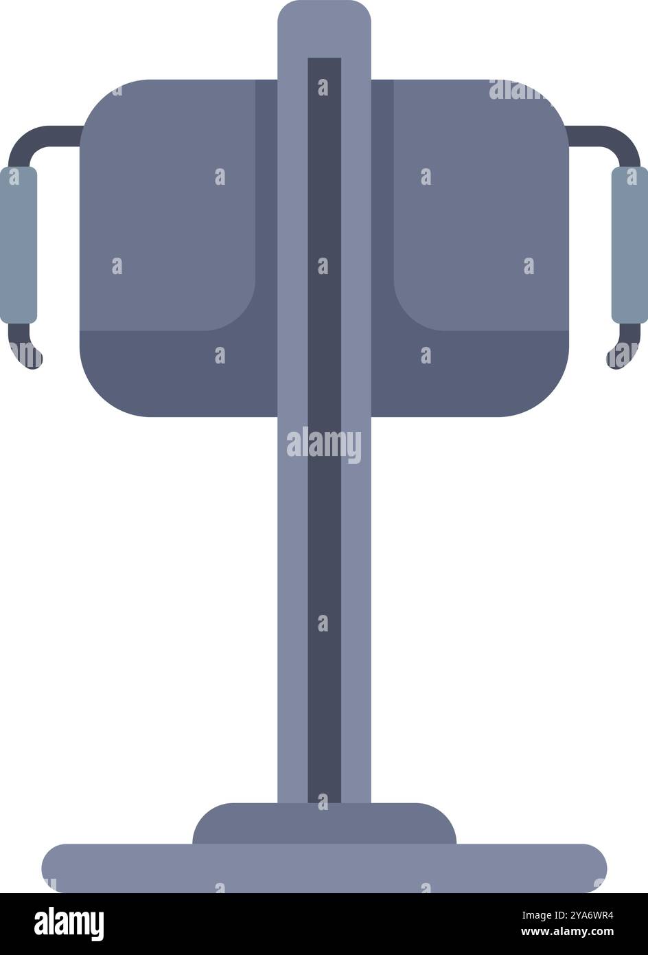 Gym equipment icon showing chest press machine for bodybuilding workout ...