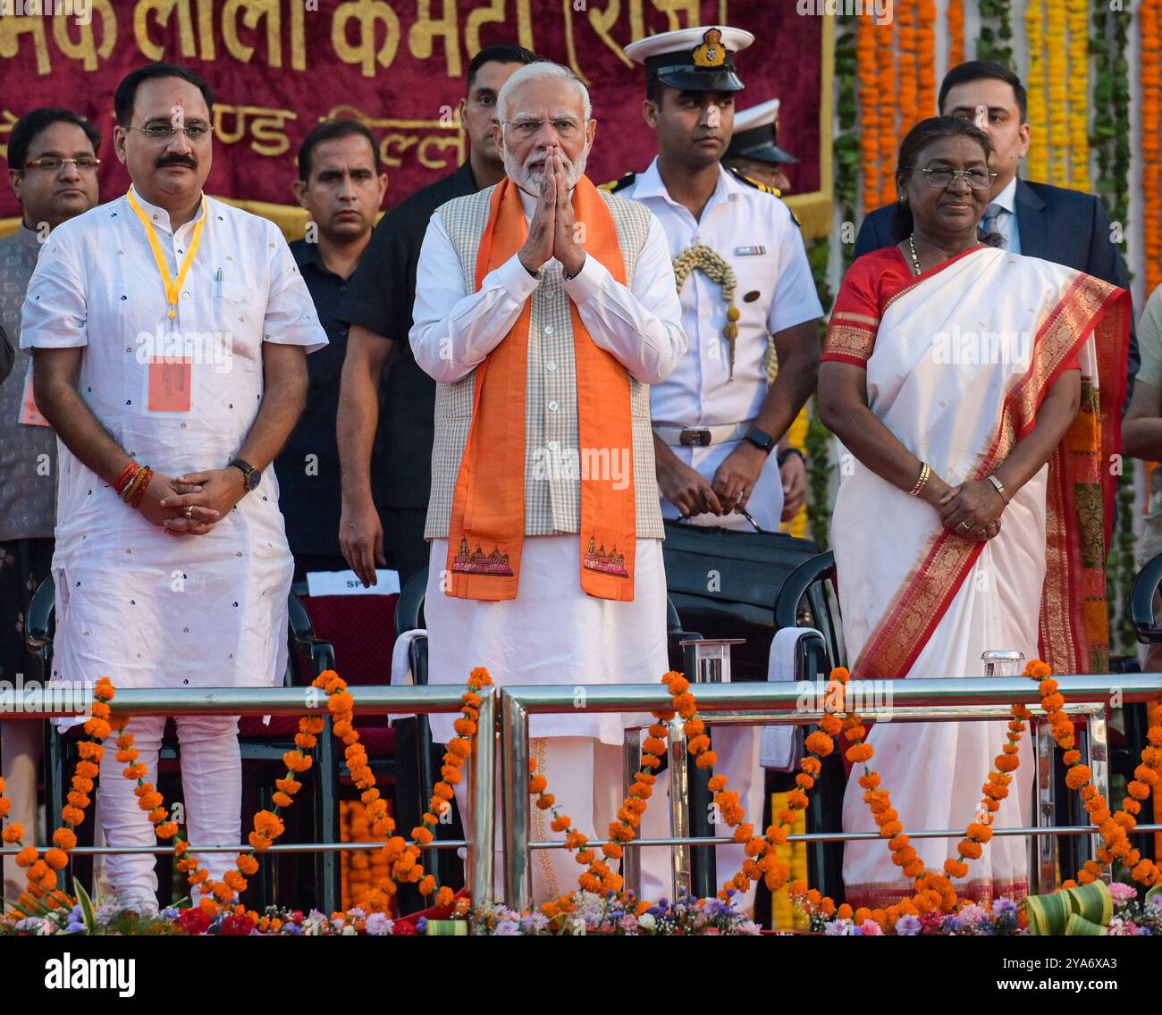 NEW DELHI, INDIA - OCTOBER 12: President Droupadi Murmu and Prime ...