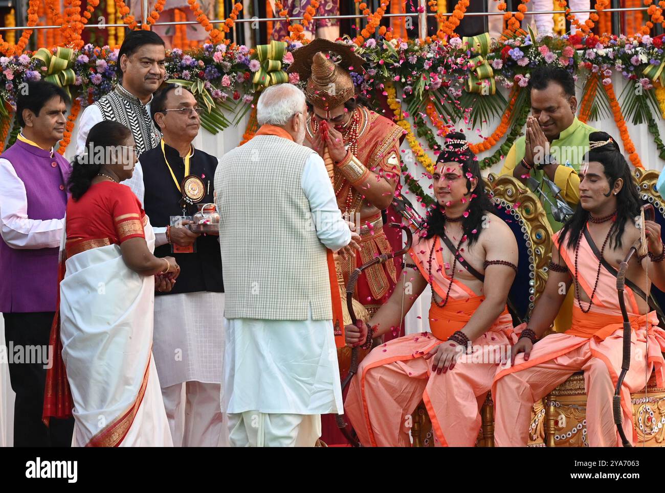 NEW DELHI, INDIA - OCTOBER 12: President Droupadi Murmu and Prime ...
