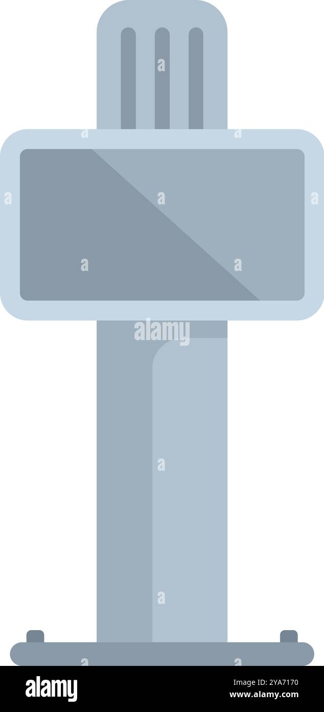 Information kiosk showing blank screen displaying important information ... Information kiosk showing blank screen displaying important information ...