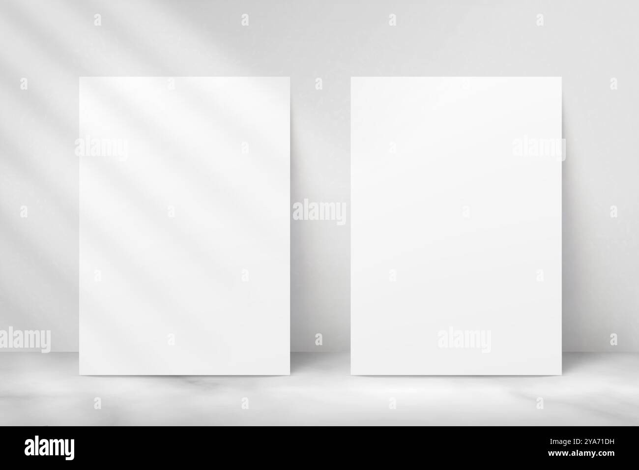 Two poster mockup. Mock up A4 paper. Picture frame. White realistic ...