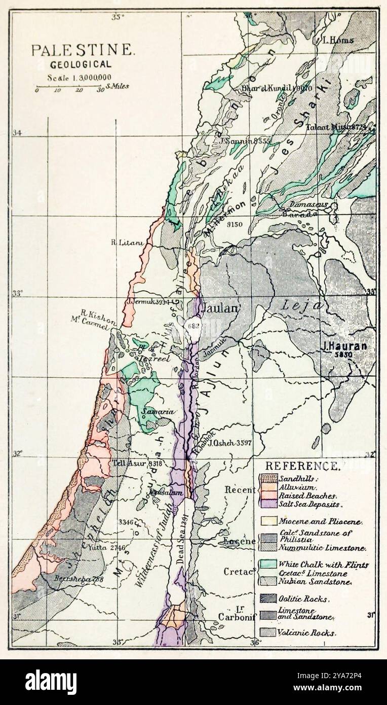 Geological map of palestine hi-res stock photography and images - Alamy
