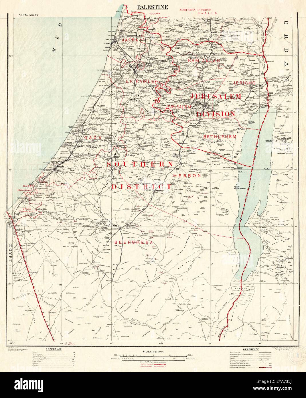 Map of the middle east 1930 hi-res stock photography and images - Alamy