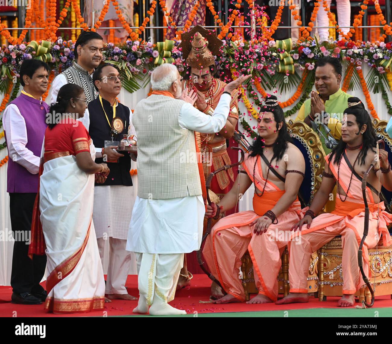 NEW DELHI, INDIA - OCTOBER 12: President Droupadi Murmu and Prime ...