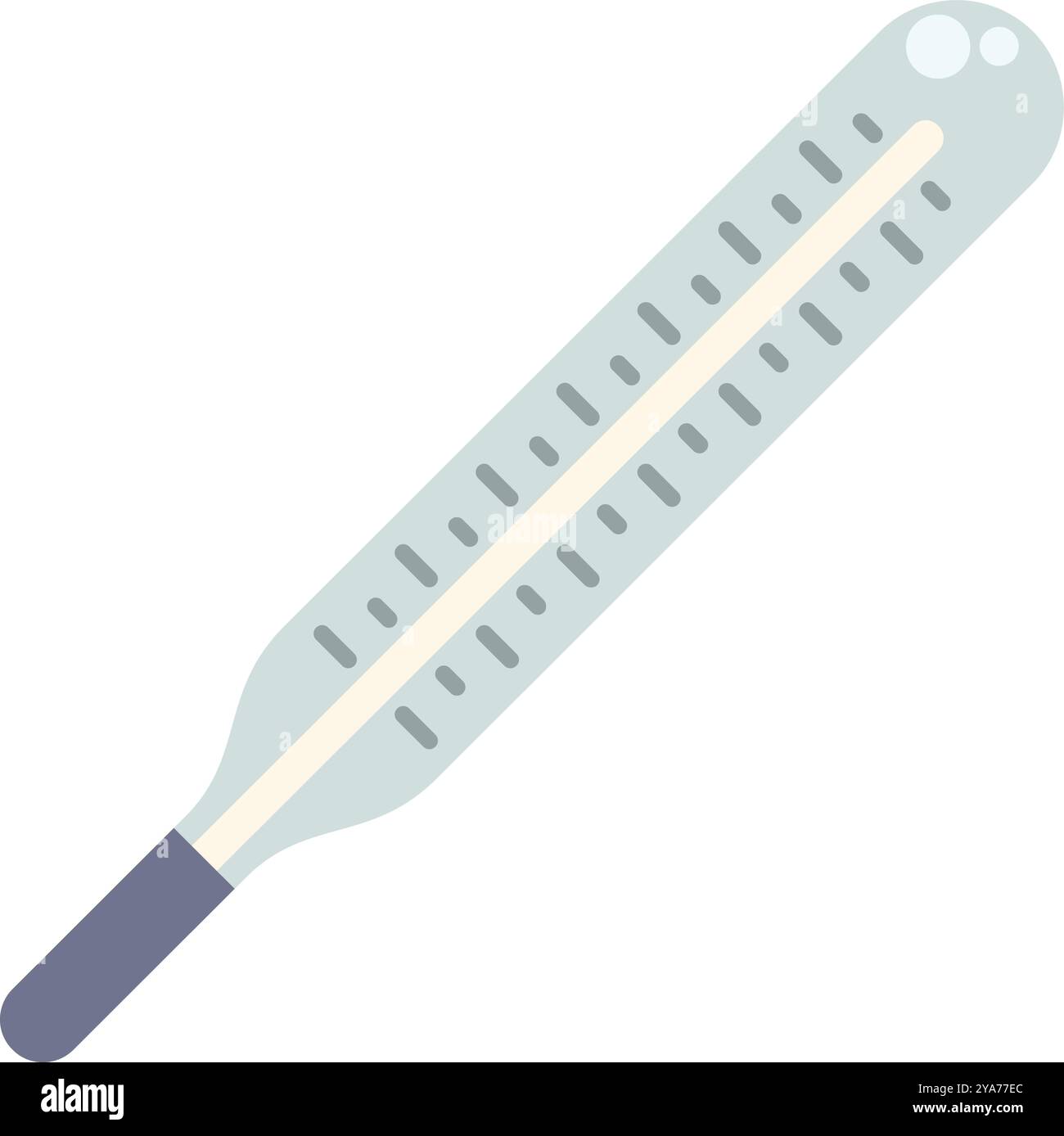 Classic medical thermometer measuring a high temperature Stock Vector ...