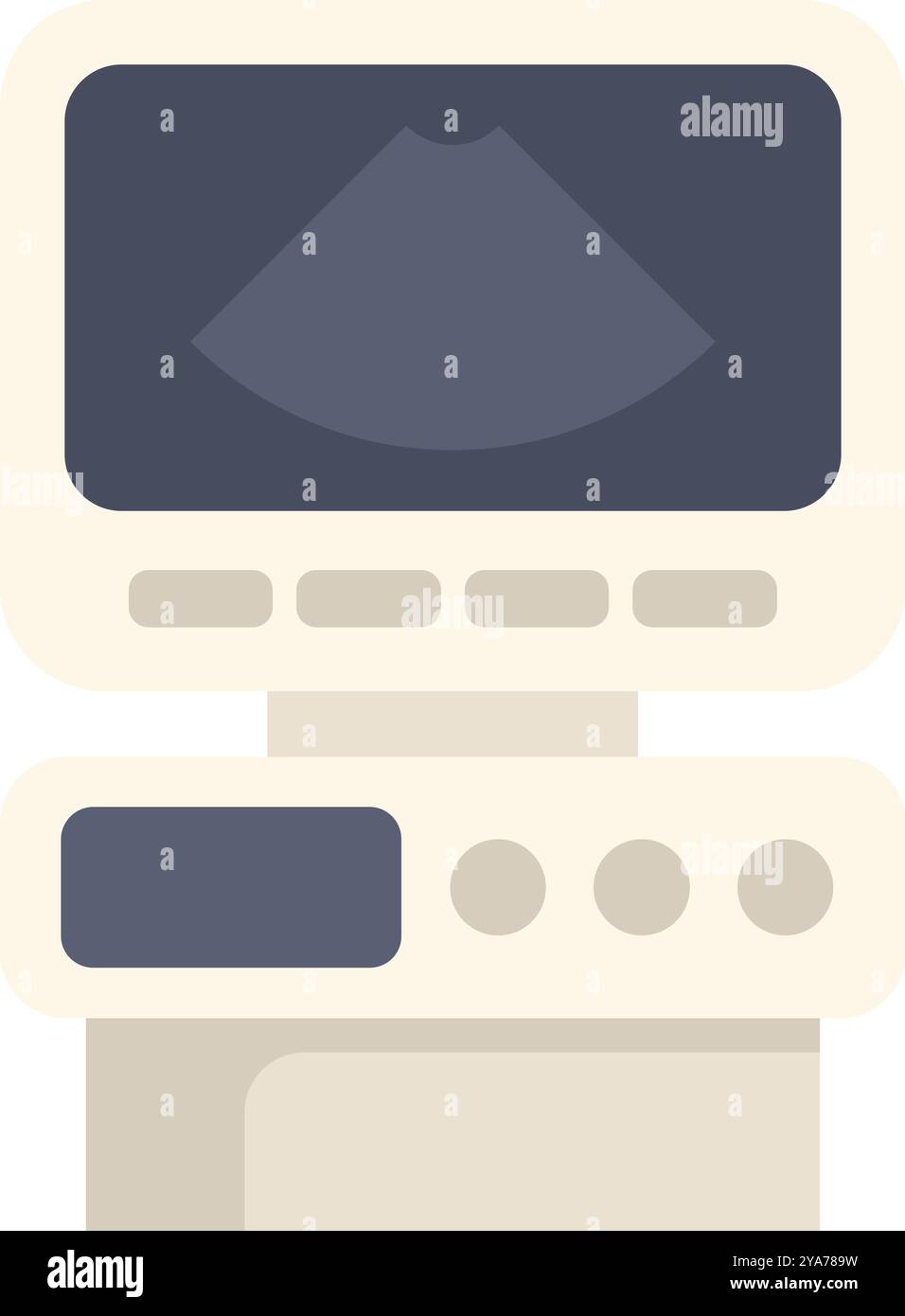 Ultrasound machine displaying fetus on screen during pregnancy ...