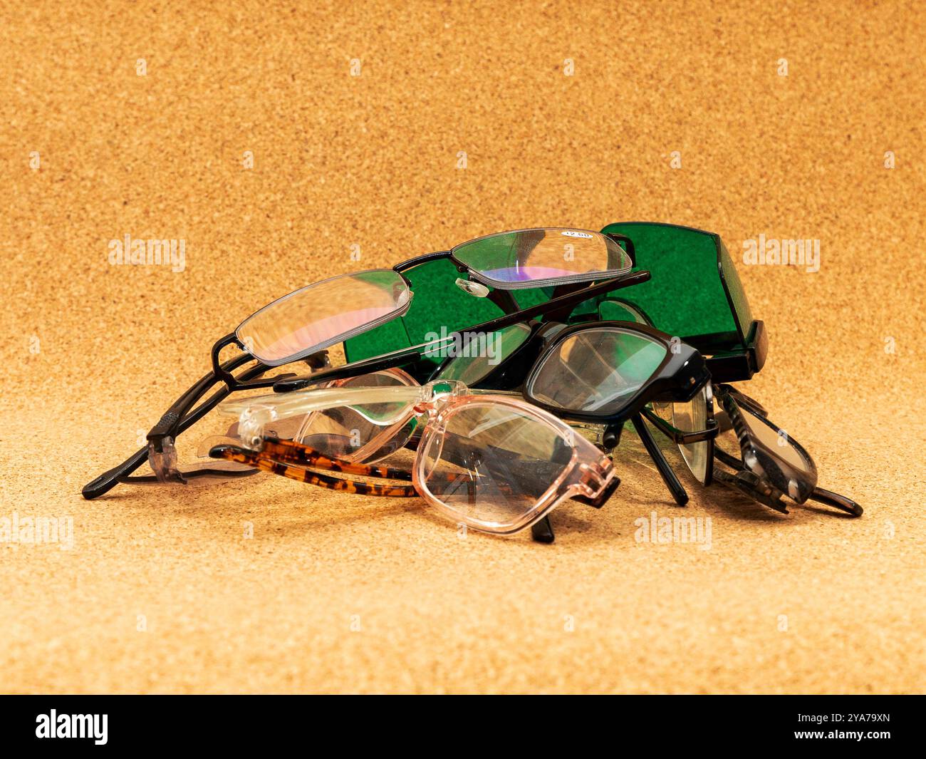 Different types of glasses to improve and protect vision Stock Photo ...