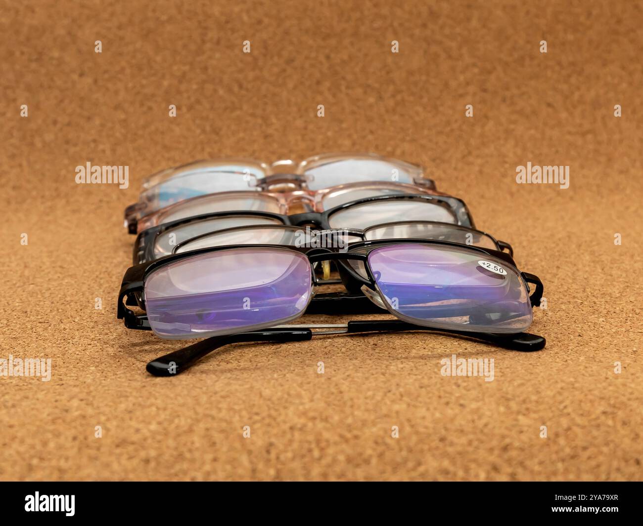 Different types of glasses to improve and protect vision Stock Photo ...