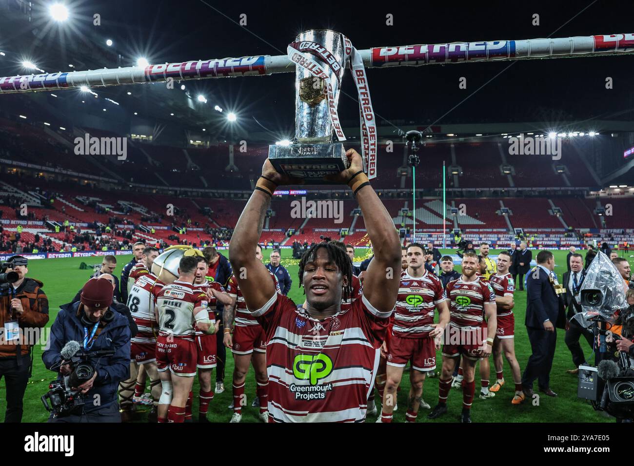Junior Nsemba of Wigan Warriors during the Betfred Super League Grand ...
