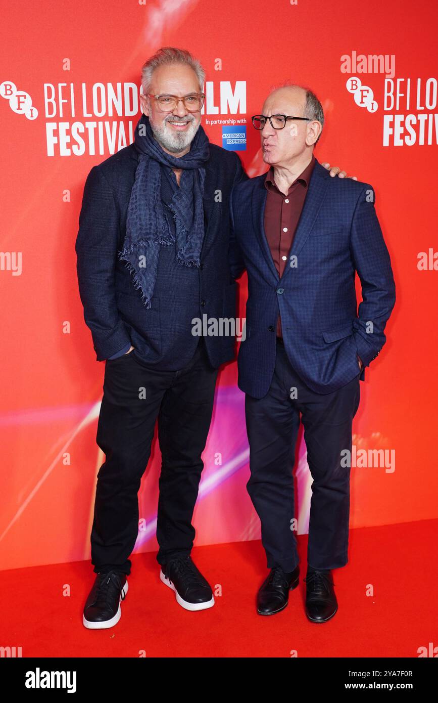 Sir Sam Mendes and Armando Iannucci attends the BFI London Film ...