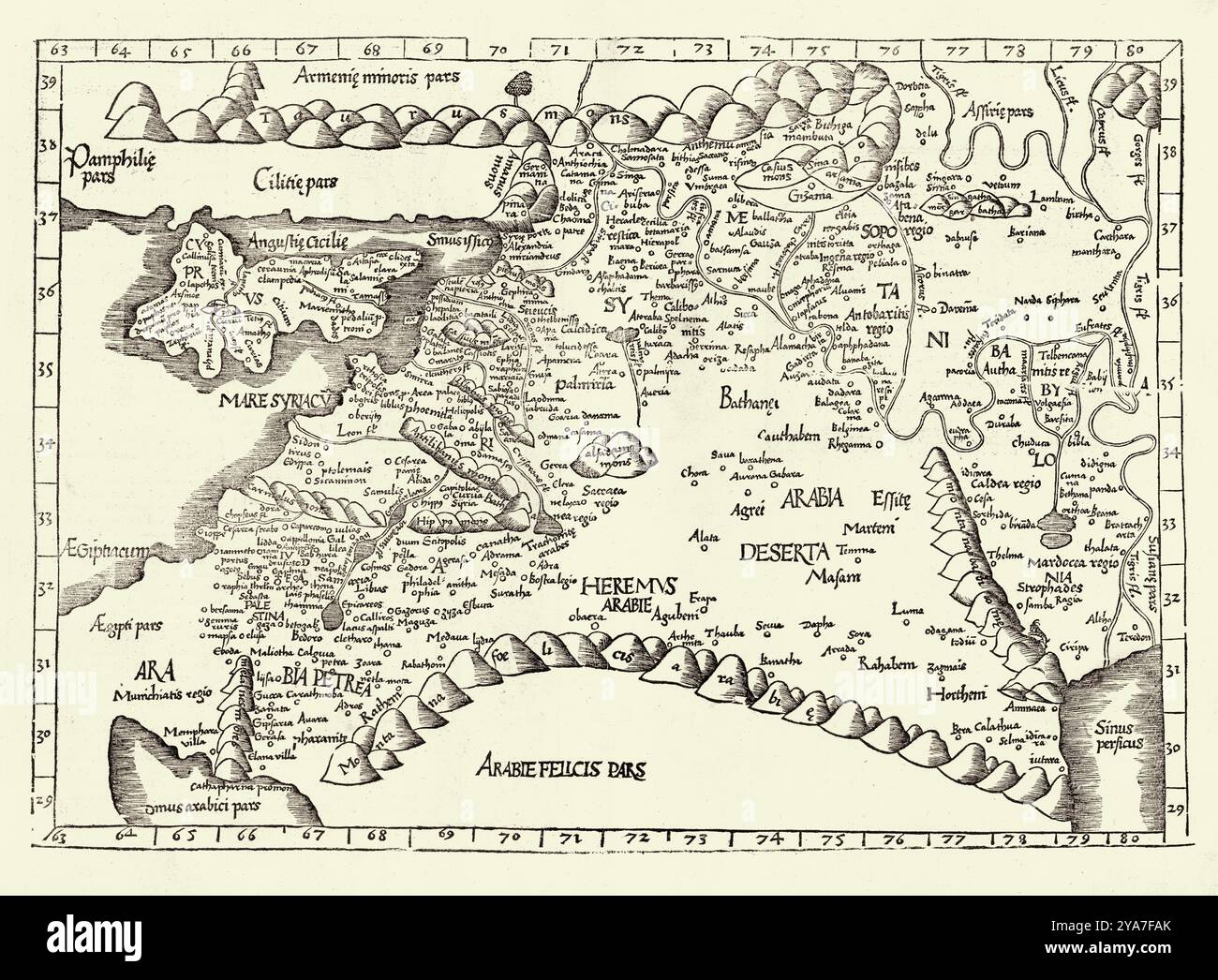 Historical map of cyprus hi-res stock photography and images - Alamy