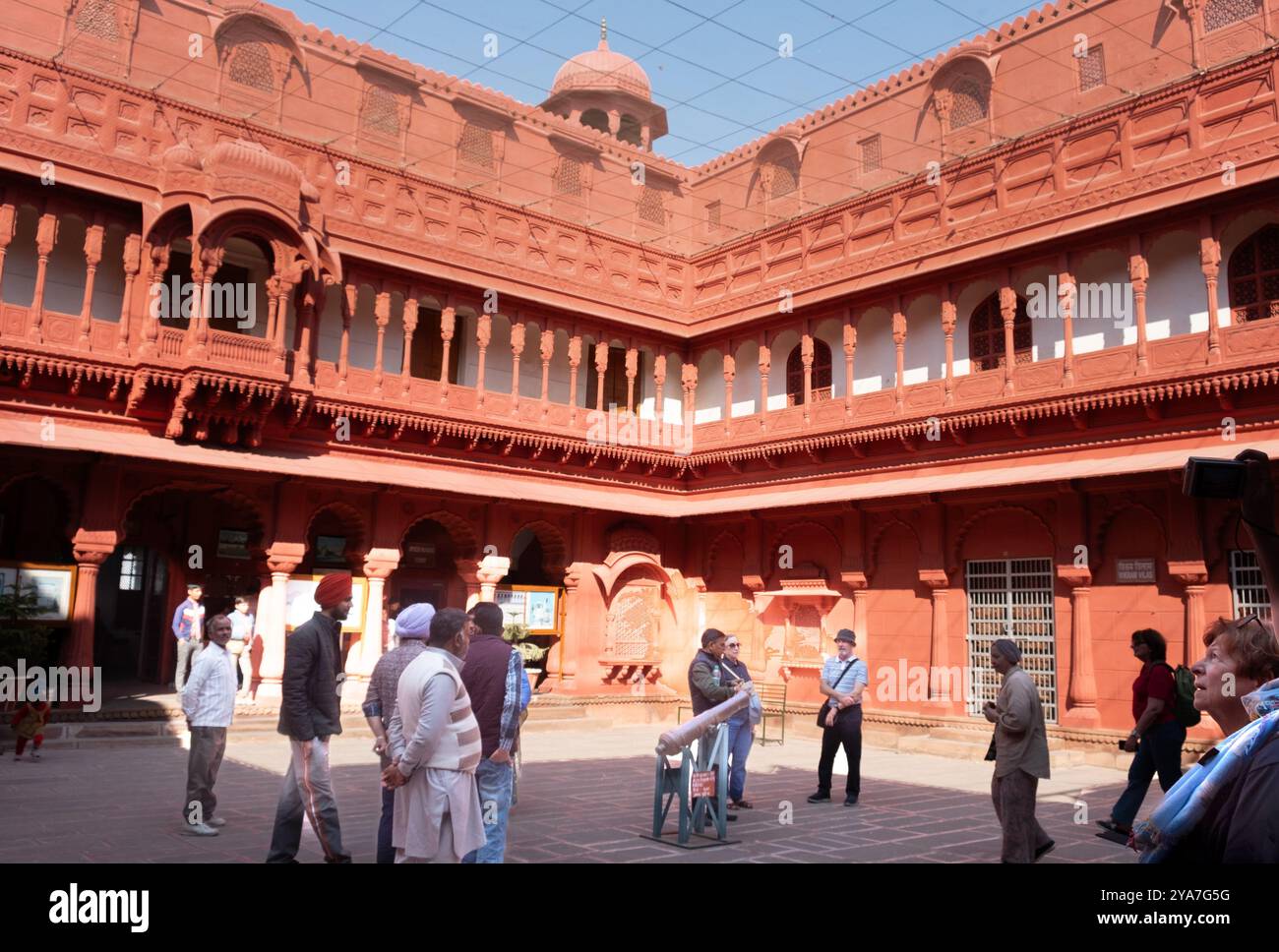 Bikaner, India - February 11, 2024: tourists enjoy visiting the Badal ...
