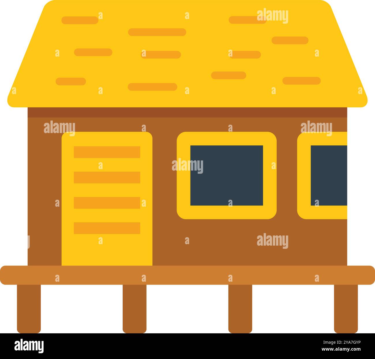 Bungalow features Stock Vector Images - Alamy
