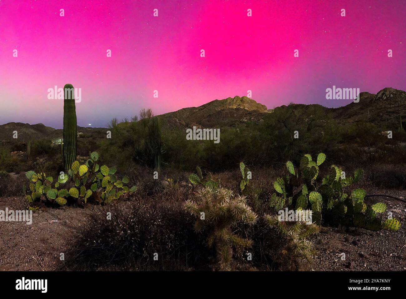 Lights in sky desert hi-res stock photography and images - Alamy