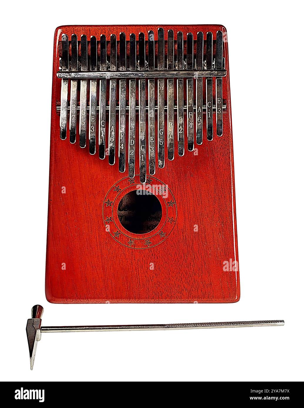 Wood and metal Kalimba musical instrument Stock Photo - Alamy