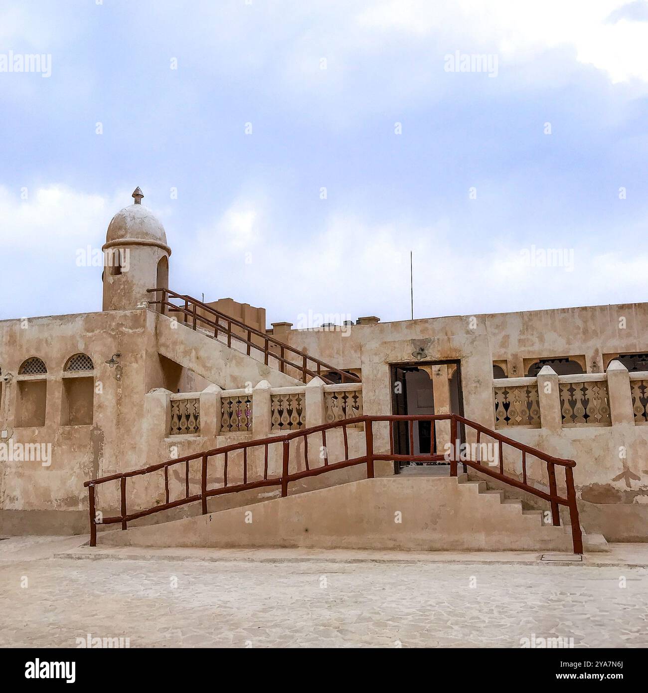 Souq Waqif Al Wakra mosque traditional architecture, Doha, Qatar Stock ...