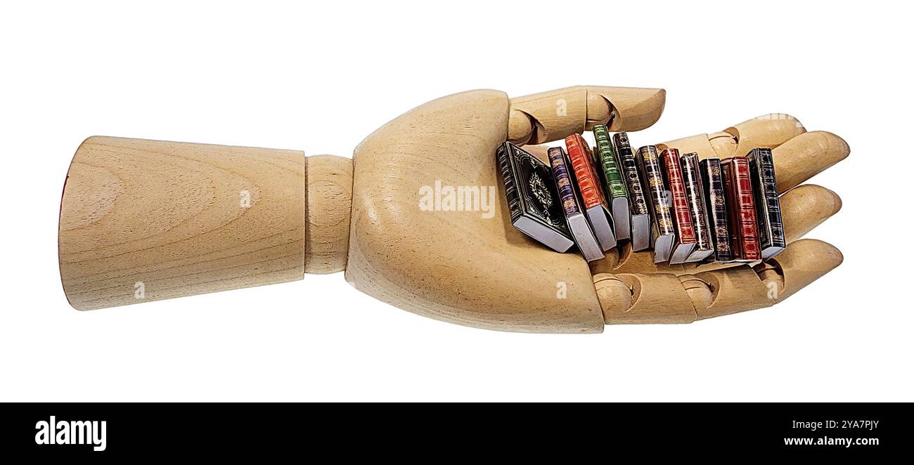 Hand holding books hi-res stock photography and images - Alamy